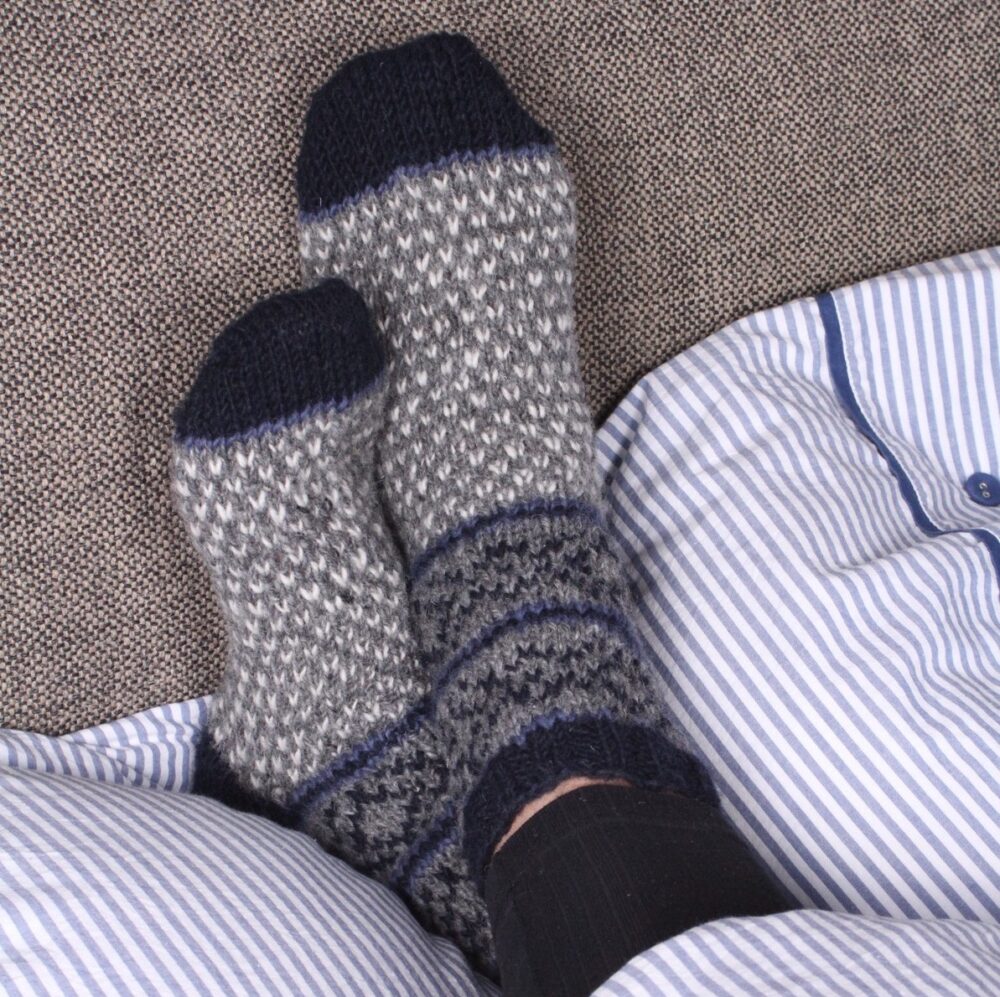 Fairtrade Pure Wool (Medium Size) Tromso Sofa Socks - Wild Wool